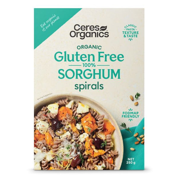 Ceres Organics Sorghum Spirals 250g | gluten free pasta - Happy Tummies ...