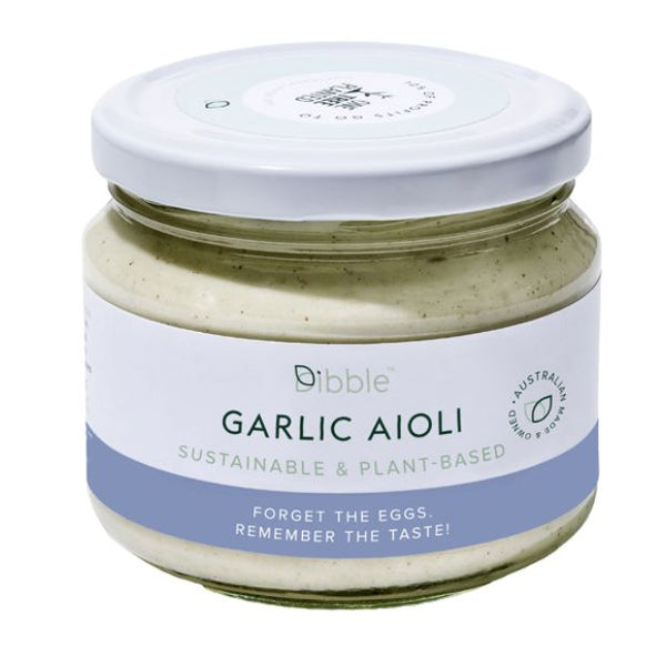 Dibble Vegan Garlic Aioli 300g - Happy Tummies Pty Ltd