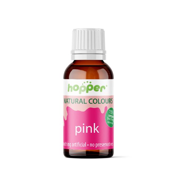 Hopper Natural Food Coloring Pink 20g | cake decorations - Happy ...