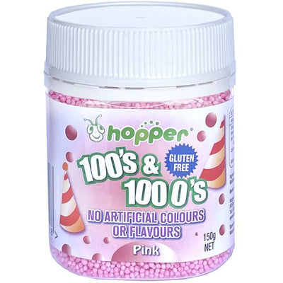 Hopper 100s and 1000s Pink 150g | cake decorations - Happy Tummies Pty Ltd
