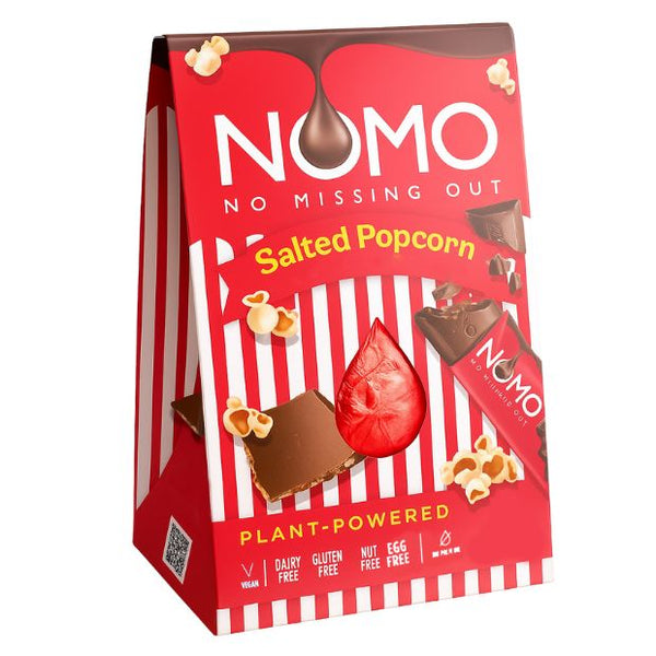 Nomo Large Salted Popcorn Easter Egg 158g | Vegan Easter Chocolate ...