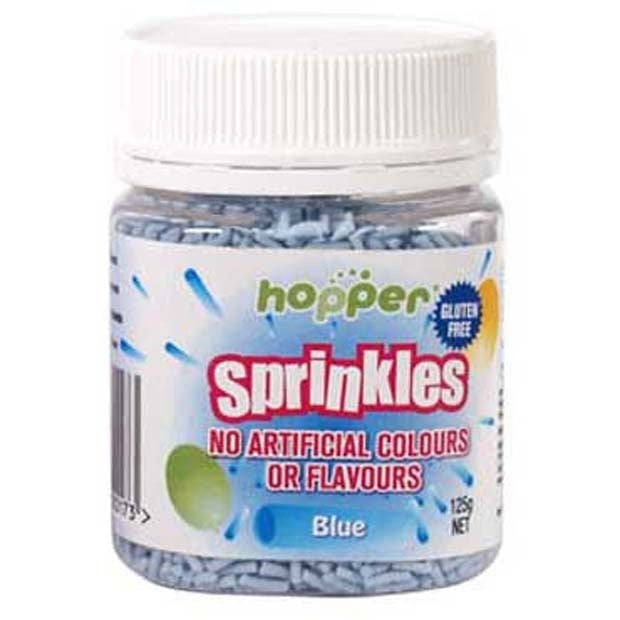 Hopper Sprinkles Blue 125g | cake decorations - Happy Tummies Pty Ltd